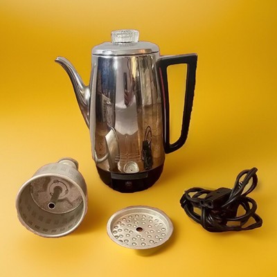 Vintage Percolator Coffee Maker Landers Frary & Clark 6 Cup Universal ...