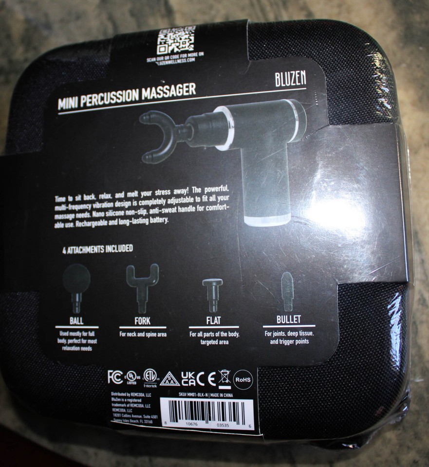 BLUZEN MINI PERCUSSION MASSAGER (Black) | eBay