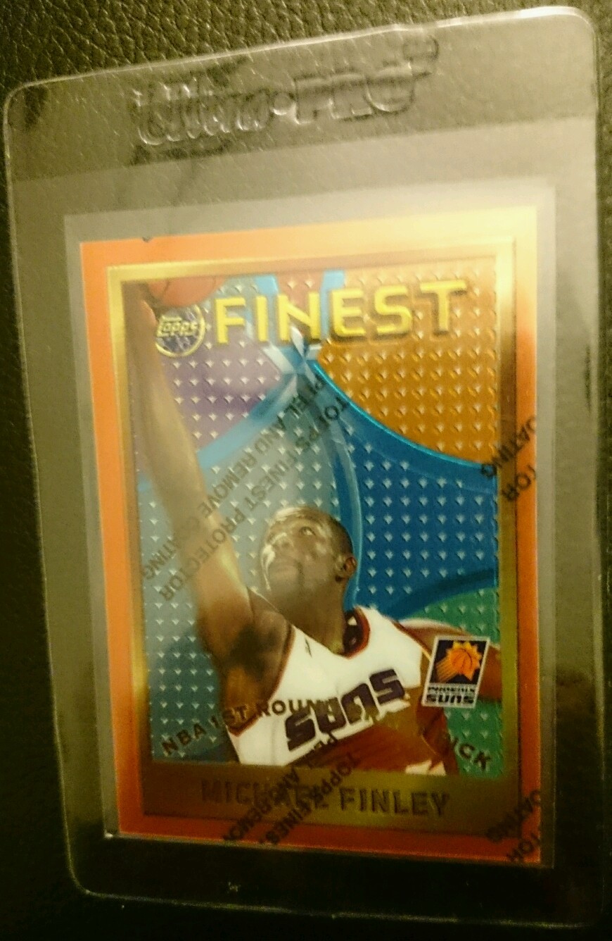 1995 TOPPS FINEST W/C #131 MICHAEL FINLEY ROOKIE CARD RC PHOENIX SUNS ...