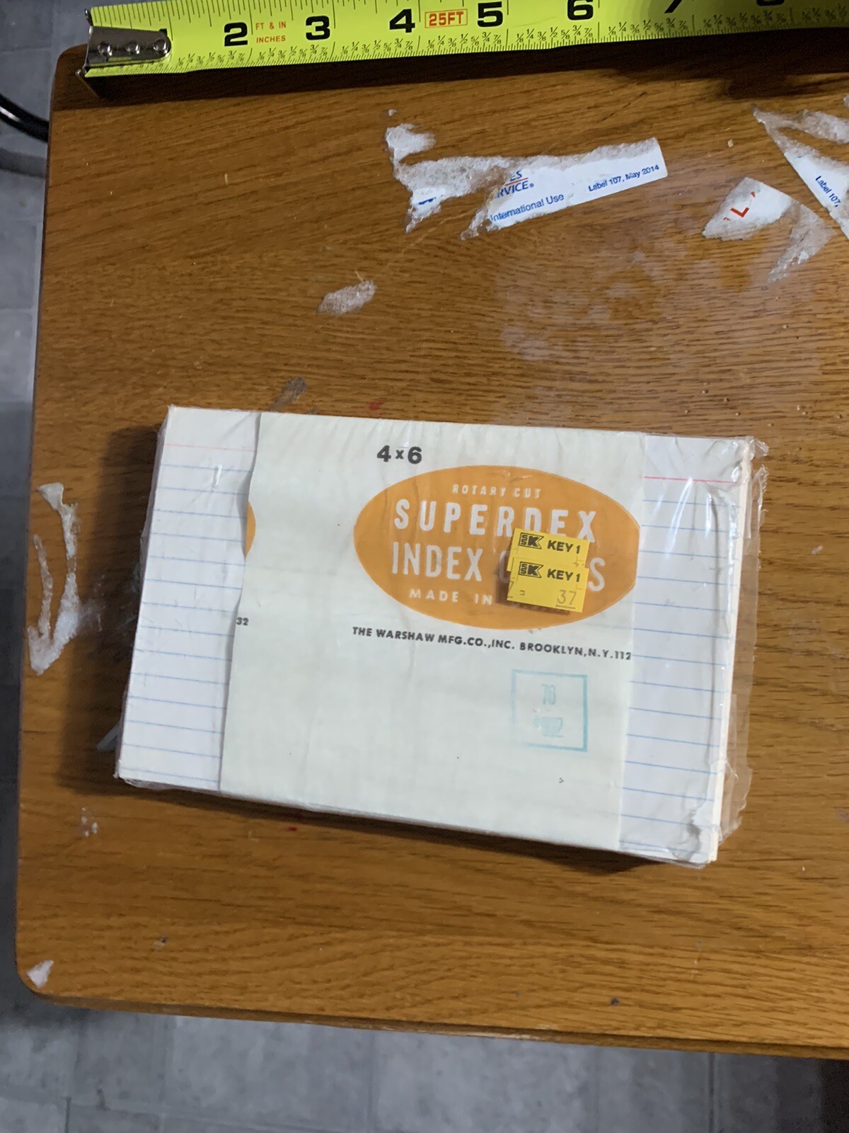 Vintage Pack Of Superdex Rotary Cut Index Cards 4X6 B159 | eBay