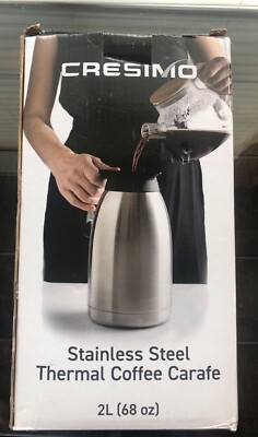 Cresimo Stainlesss Steel Thermal Coffee Carafe 2L | eBay