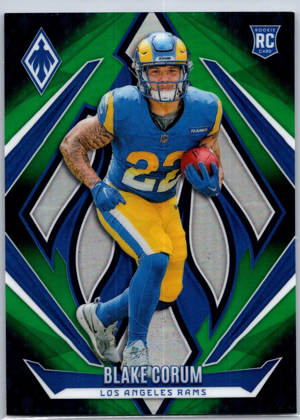 2024 Panini Phoenix - Rookies Blake Corum #158 Green Fade /199 (RC) for ...