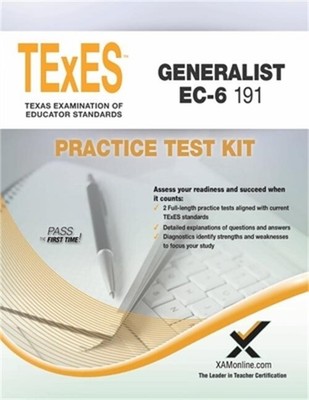 Texes Generalist EC-6 191 Practice Test Kit (Paperback or Softback ...