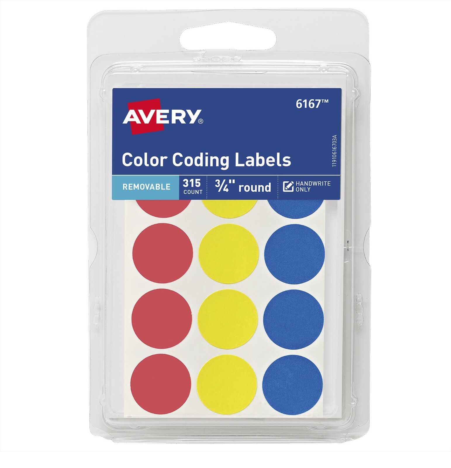 Round Color-Coding Removable Labels - 3/4" Size - 315 Pack (6167) | eBay