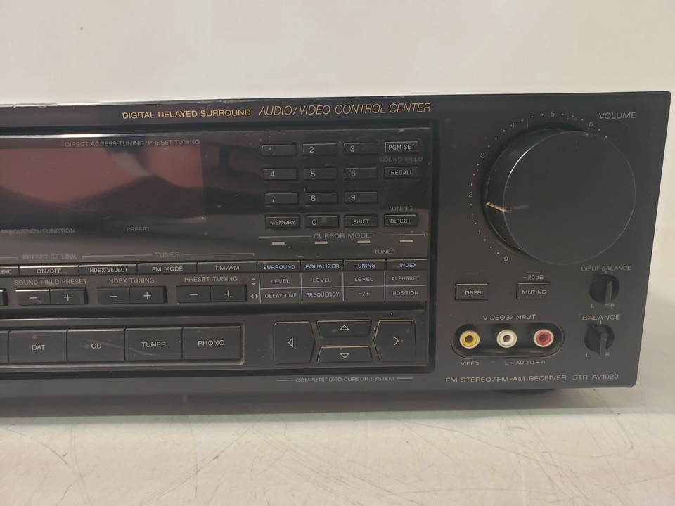 Sony STR-AV1020 Surround FM / AM Stereo Receiver | eBay