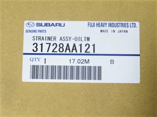 Genuine Subaru Oil Strainer Transmission 31728AA121 for sale online | eBay