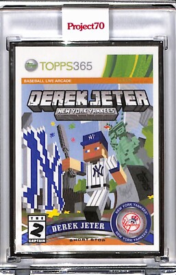 2021 TOPPS PROJECT 70 #622 DEREK JETER BY ERMSY P70 AP SILVER FRAME 51/ ...