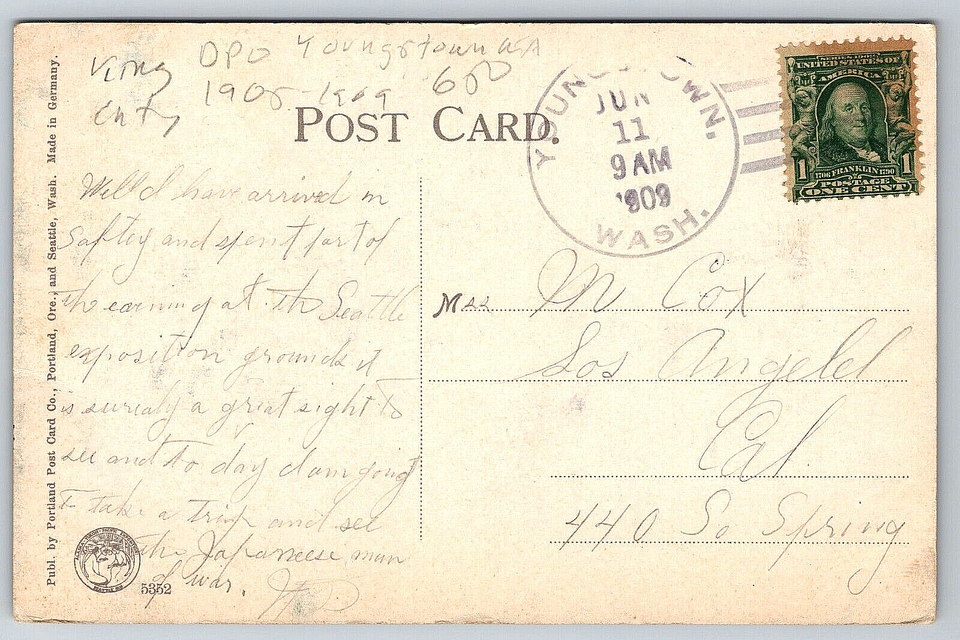 Vintage Postcard Alaska Yukon Pacific Exposition Auditorium Seattle, WA ...