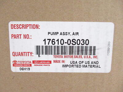 Genuine OEM Toyota Lexus 17610-0S030 Secondary Air Injection Pump | eBay