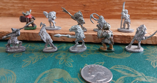 Orcs lot of 10 Metal miniatures Ral Partha/Grenadier 1980 Dungeons and ...