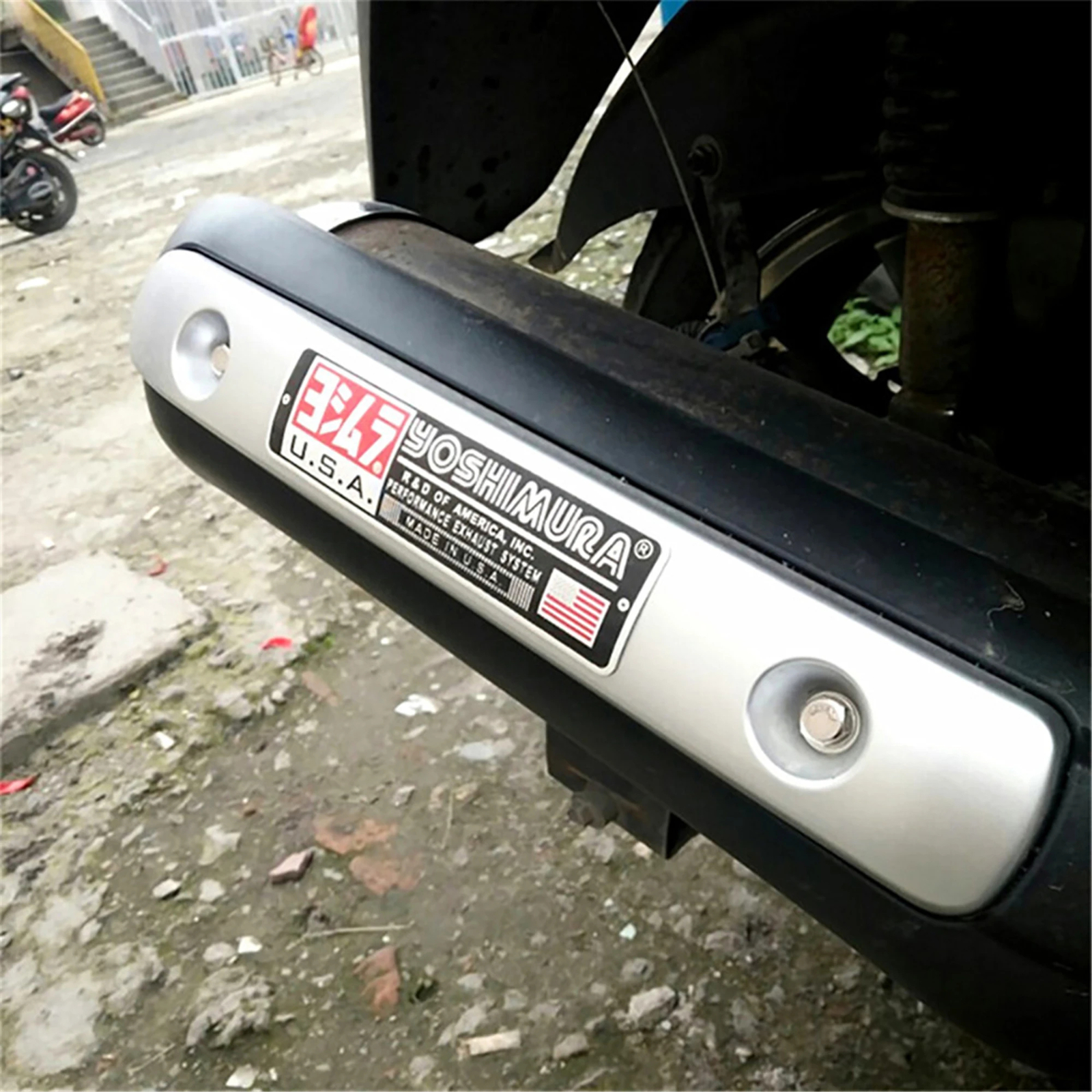 2Pcs Aluminum Motorcycle Heat-resistant Sticker USA Plate Emblem Decal ...