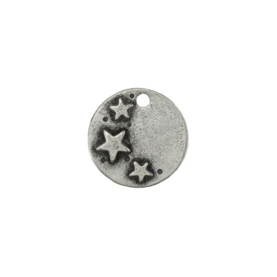 Pewter Stamping Blanks, Circle w/ Stars, 24 pc- Craft & Jewelry Discs ...