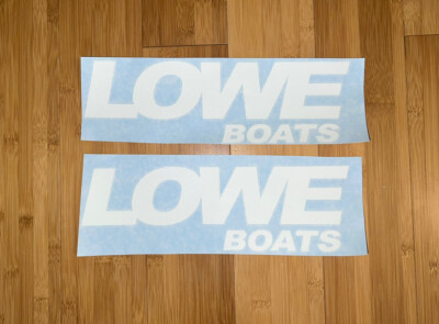 LOWE Boats Vinyl Decal Stickers White 12” (set Of 2) Window Truck Boat ...