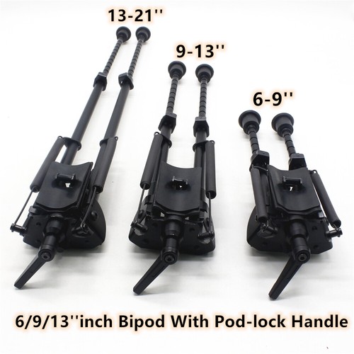 6,9,13 inch Rifle Bipod Heavy Duty Swivel Pivot Adjustable Leg With ...