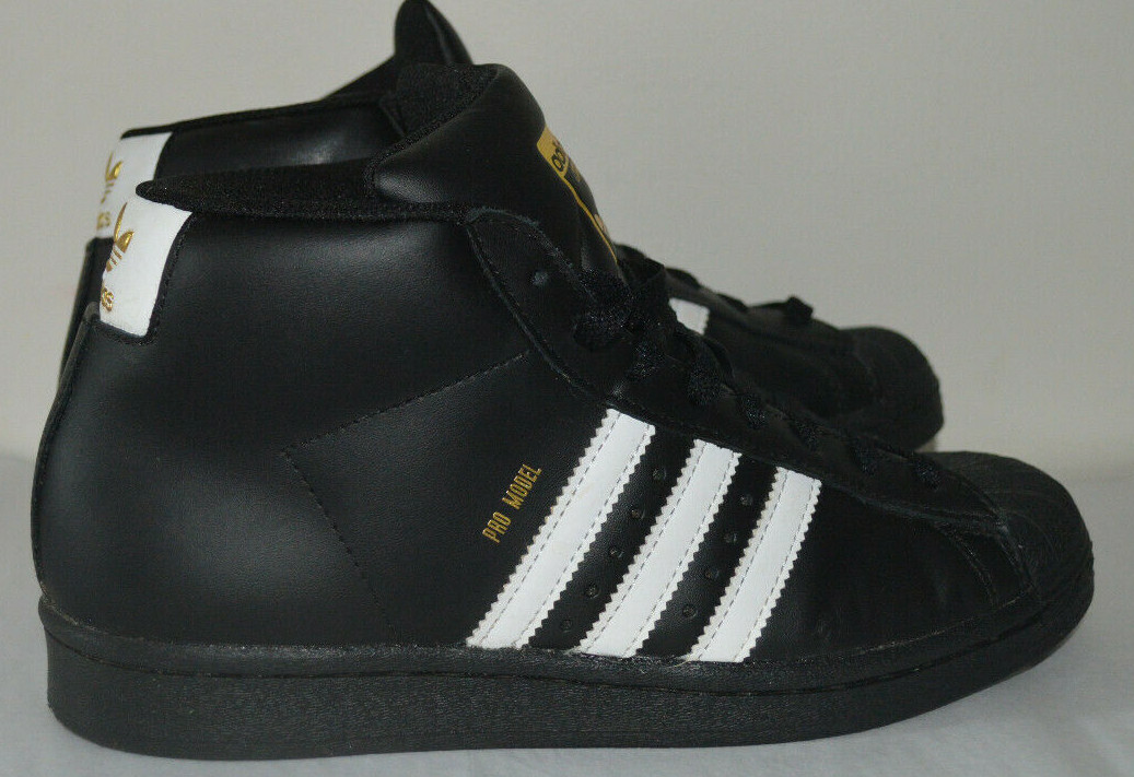 Adidas Pro Model Mid Men’s Athletic Shoe Black Casual… - Gem