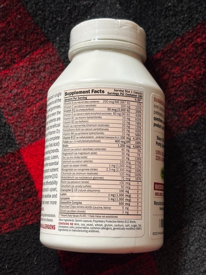 Andrew Lessman Essential 1 2000 IU D3 CoQ10 100 mg 360 Capsules BB 09 ...