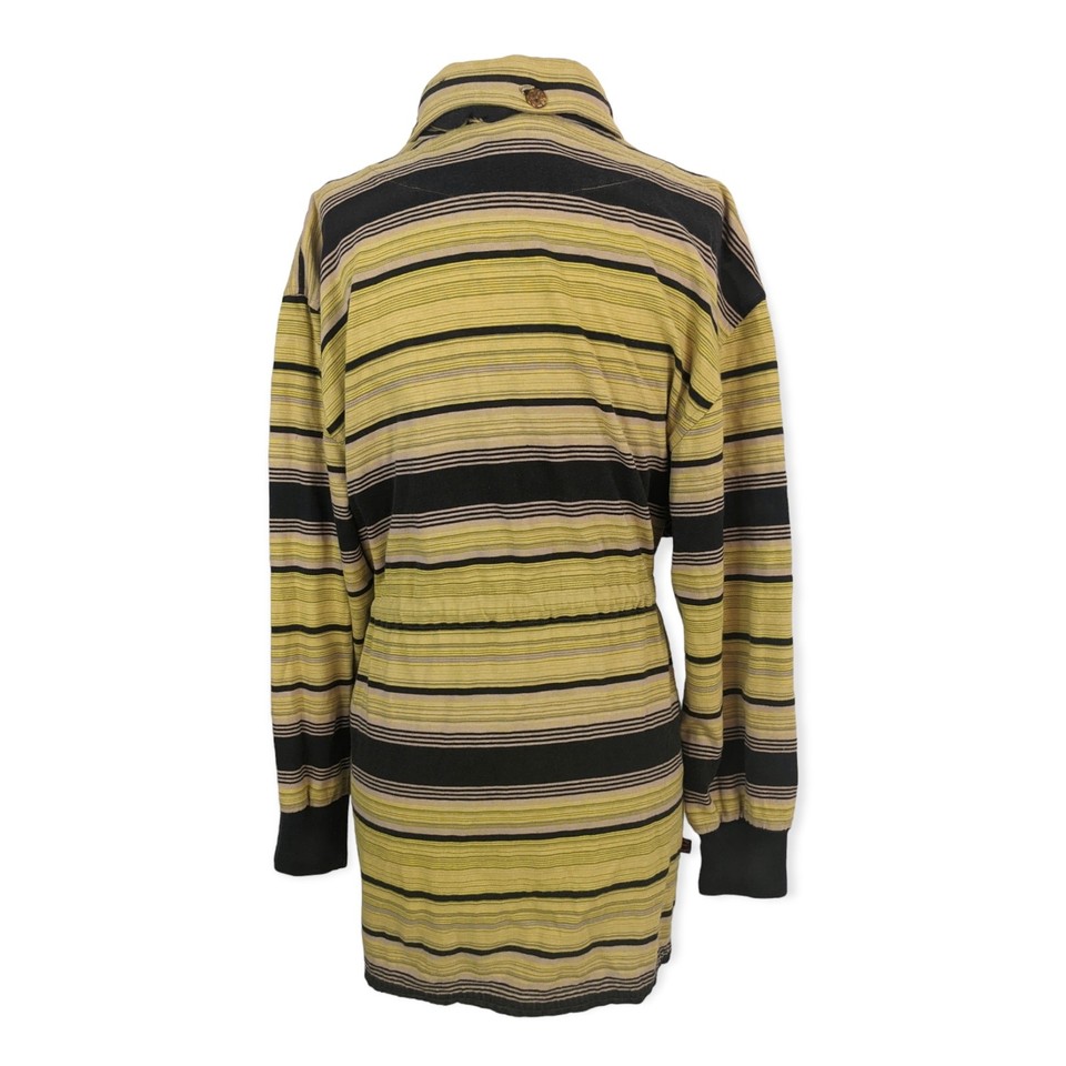 Vintage Palmer Clothing Retro Stripe Long Drawstring Hooded Jacket M ...