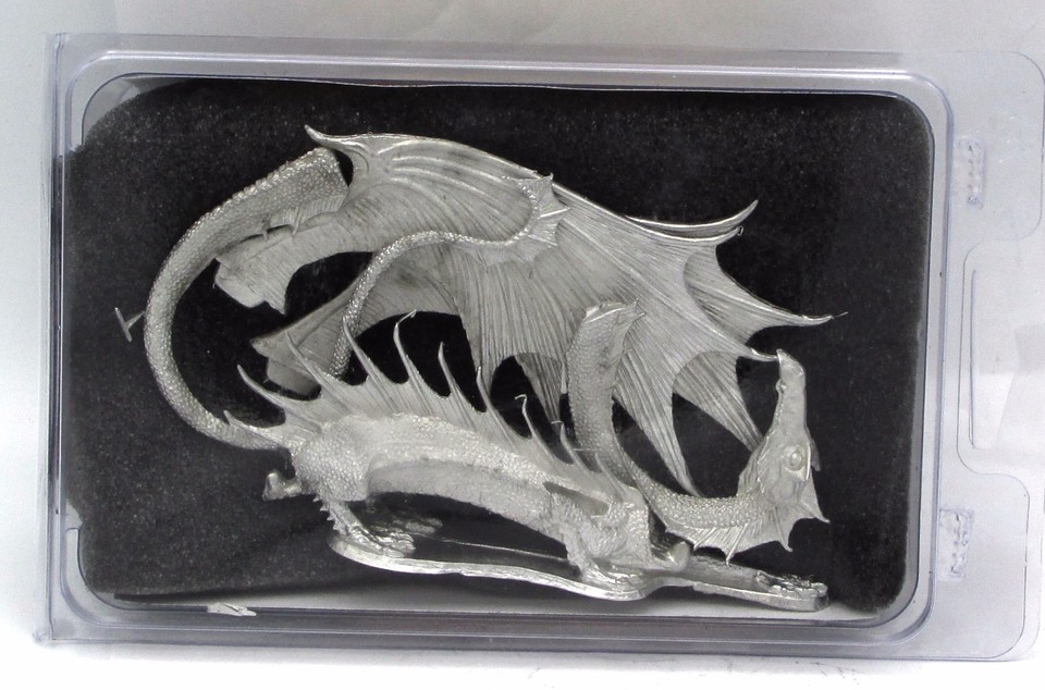 Ral Partha 10-211 Silver Dragon (Tom Meier) Winged Great Drake Wyrm ...