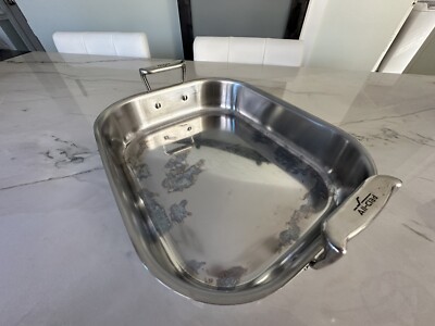 ALL CLAD ROTI pan open rectangular stainless rooster | eBay