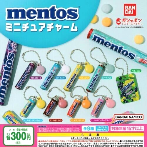 Mentos Miniature Charm Complete 9 Types set Capsule Toy Gacha | eBay