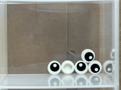 LEGO Parts - White Tile, Round 1 x 1 Black Eye Pupil Pattern - No 98138 ...