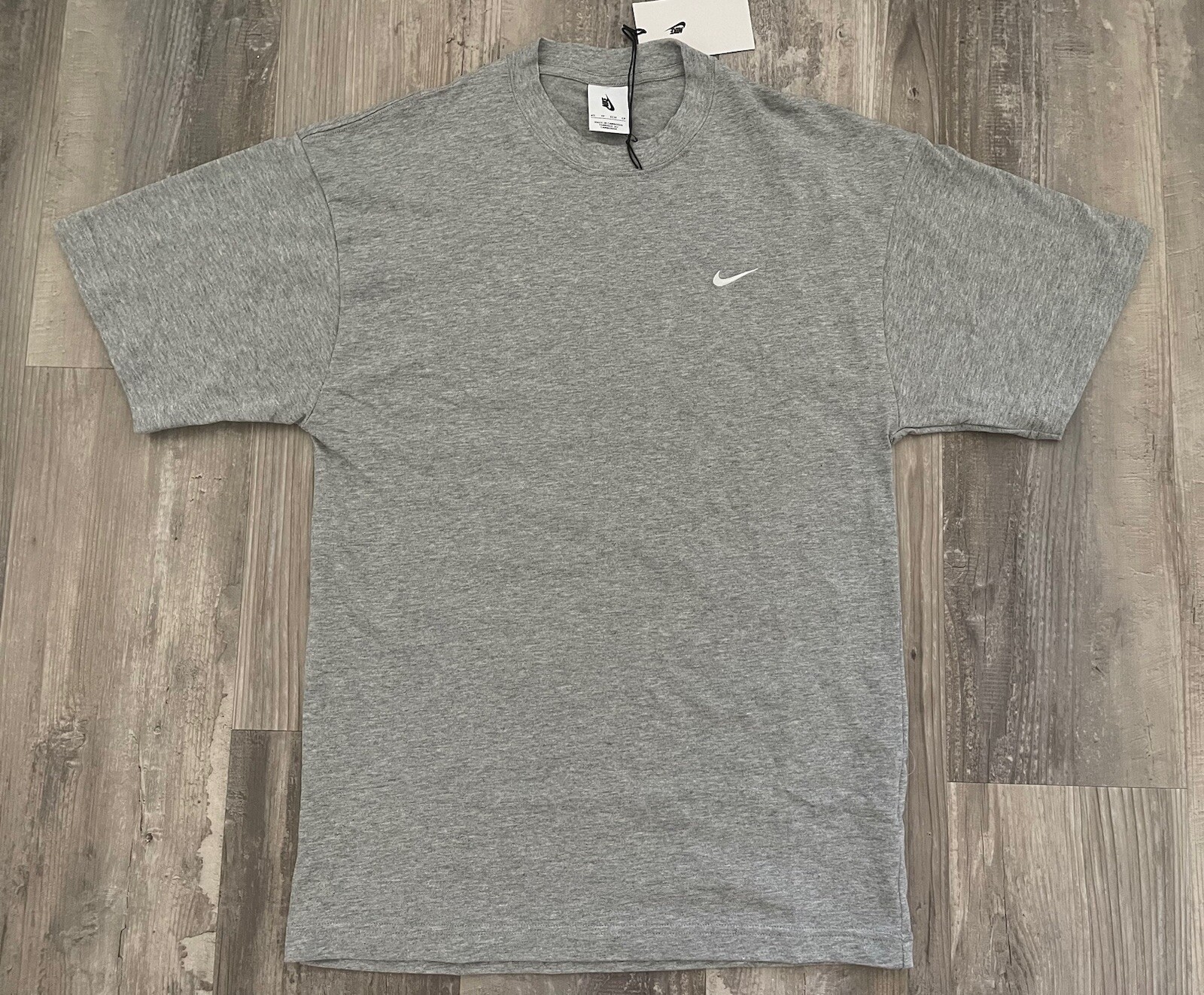 Nike Solo Swoosh Grey White Shirt Men’s Sz XSmall CV0559-063