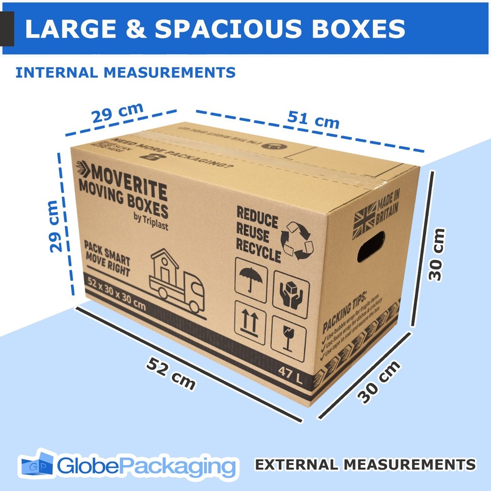 20 x NEW X-LARGE MOVING HOUSE BOXES - Sturdy Cardboard Removal Packing Box Boxes | eBay UK