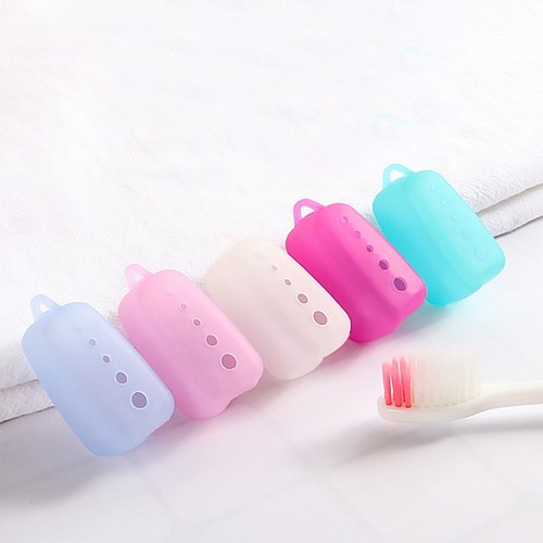 10Pcs Silicone Toothbrush Caps Easy to Use Toothbrush Cover Bathroom ...