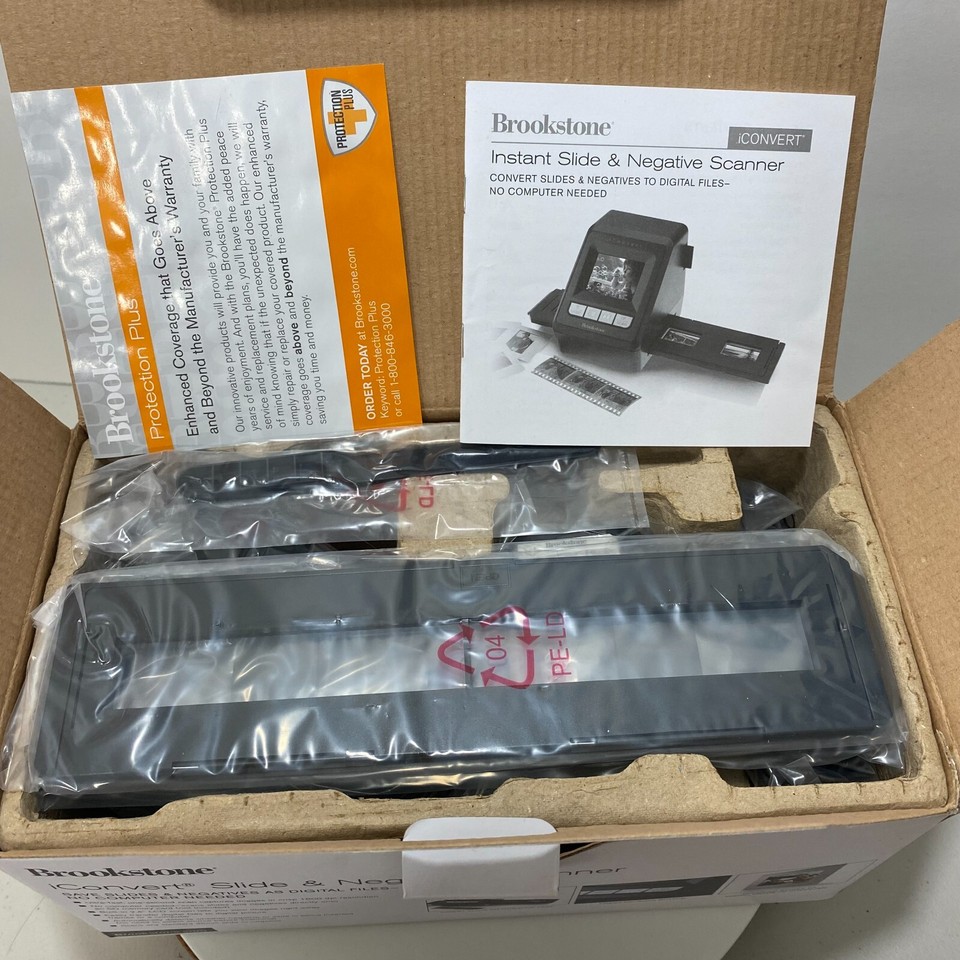 Brookstone iConvert Instant Film & Slide Negative Scanner No Computer ...