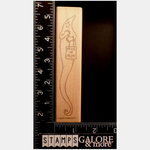 Stampin' Up! RUBBER STAMPS 1998 TALL LONG GHOST TRICK OR TREAT ...