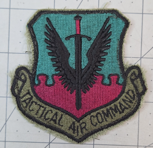 Vintage USAF Air Force Military Subdued Patch Tactical Air Command Unit | eBay