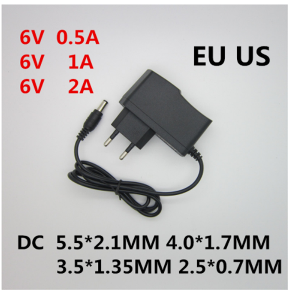 DC 6V 0.5A 1A 2A 3A Universal Switch Power Supply Adapter Charger 6 V ...