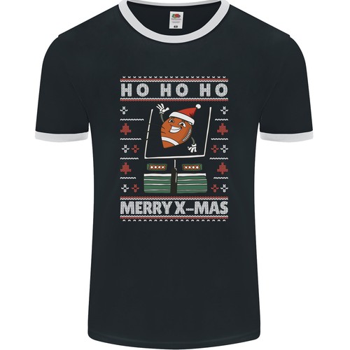 Xmas Men's American Football Ringer Shirt | eBay