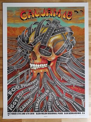 Emek Cal Jam 2018 San Bernardino California s/n Doodled xxx/600 | eBay