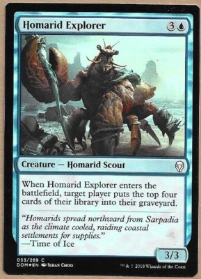 MTG Magic The Gathering 1x Homarid Explorer #53 FOIL - Dominaria (DOM ...