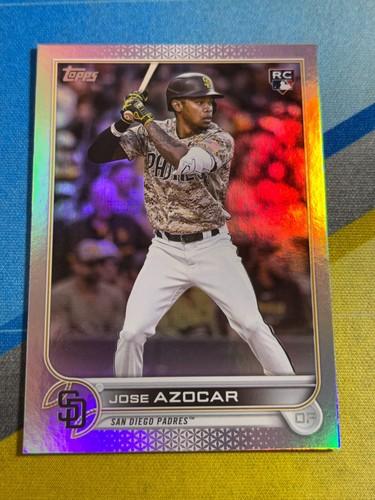 2022 Topps Update JOSE AZOCAR San Diego Padres US280 Rainbow Foil | eBay