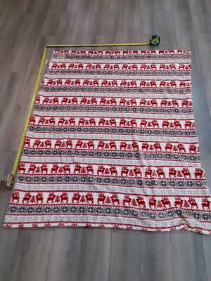 Ardour Christmas Throw 50 X 60" Blanket Deer Print #S109 | eBay