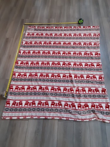 Ardour Christmas Throw 50 X 60" Blanket Deer Print #S109 | eBay