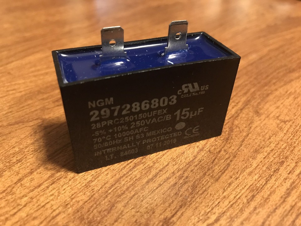 Frigidaire Fridge Compressor Start Relay 241941005 & Run Capacitor ...