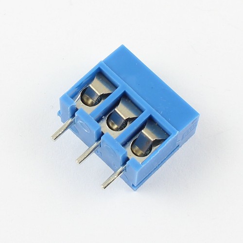 5Pcs Blue 5mm Pitch 3 Pin 3 Way Screw Terminal Block Connector MG300 PH ...