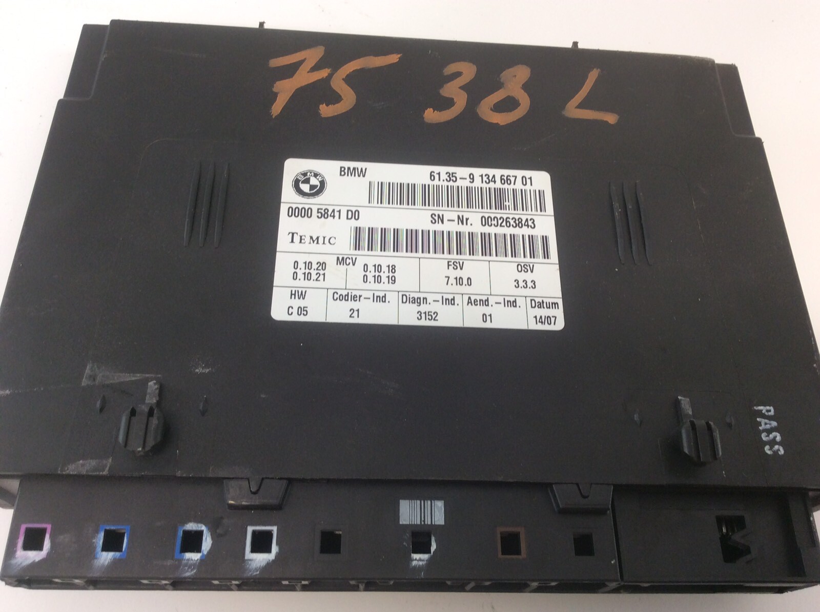 07 08 09 10 11 BMW E90 335i Front Left Seat Control Module Unit J | eBay