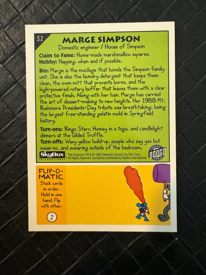 1993 SkyBox Simpsons Trading Cards Complete Your Set U PICK BART HOMER ...