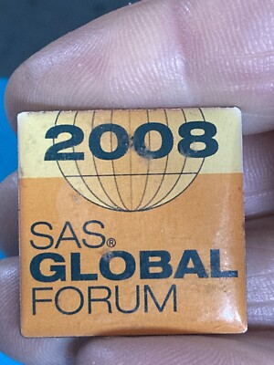 2008 SAS global forum Lapel Pin EUC K547 | eBay
