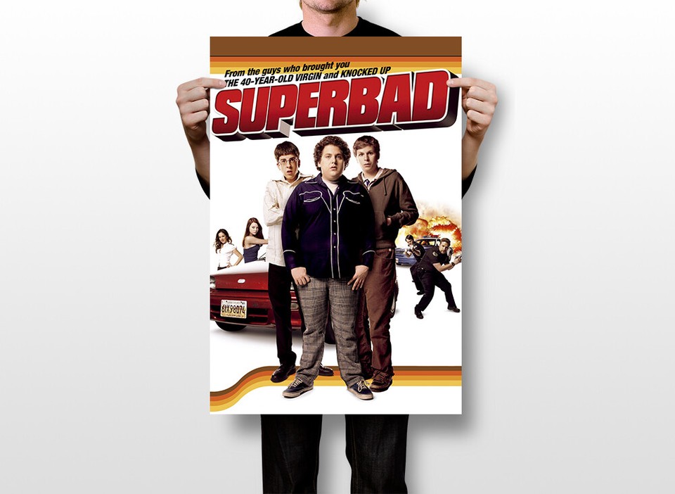 Superbad Movie Art Wall Indoor Room Outdoor Poster - POSTER 20x30 | eBay