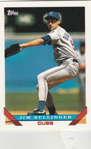 FREE SHIPPING-MINT-1993 Topps Chicago Cubs Baseball Card #101 Jim ...