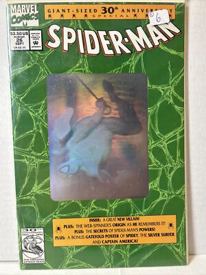 Spider-Man #26 (1992) Marvel Comics Holo cover w/Poster High grade raw ...