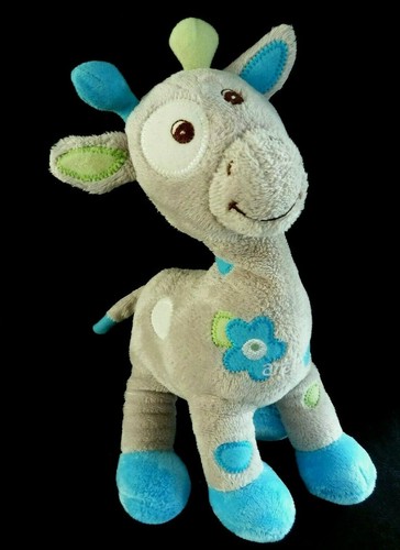 *. PELUCHE DOUDOU ARTHUR ET LOLA BEBISOL GIRAFE GRIS BLEU VERT - TBE | eBay