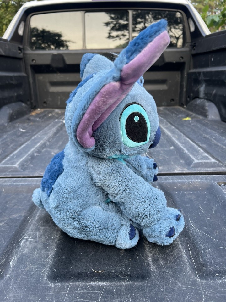 Disney Lilo & Stitch Stitch Plush 15" Floppy Ear Sitting Fluffy Stuffed ...