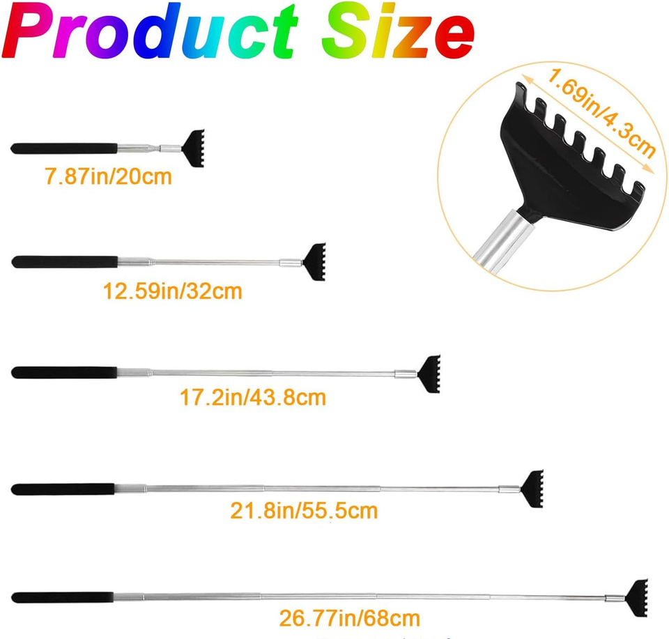 Back Scratcher Gift Set, 3 Pack Back Scratcher, Portable Extendable ...