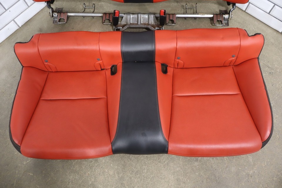2010 - 2015 Chevrolet Camaro SS Coupe Orange Leather Seat Set with ...